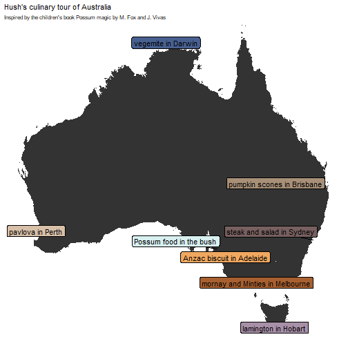 Possum magic: mapping an Australian children’s book | R-bloggers
